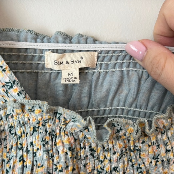 Dresses | Sim And Sam Floral Smocked Maxi Dress | Poshmark